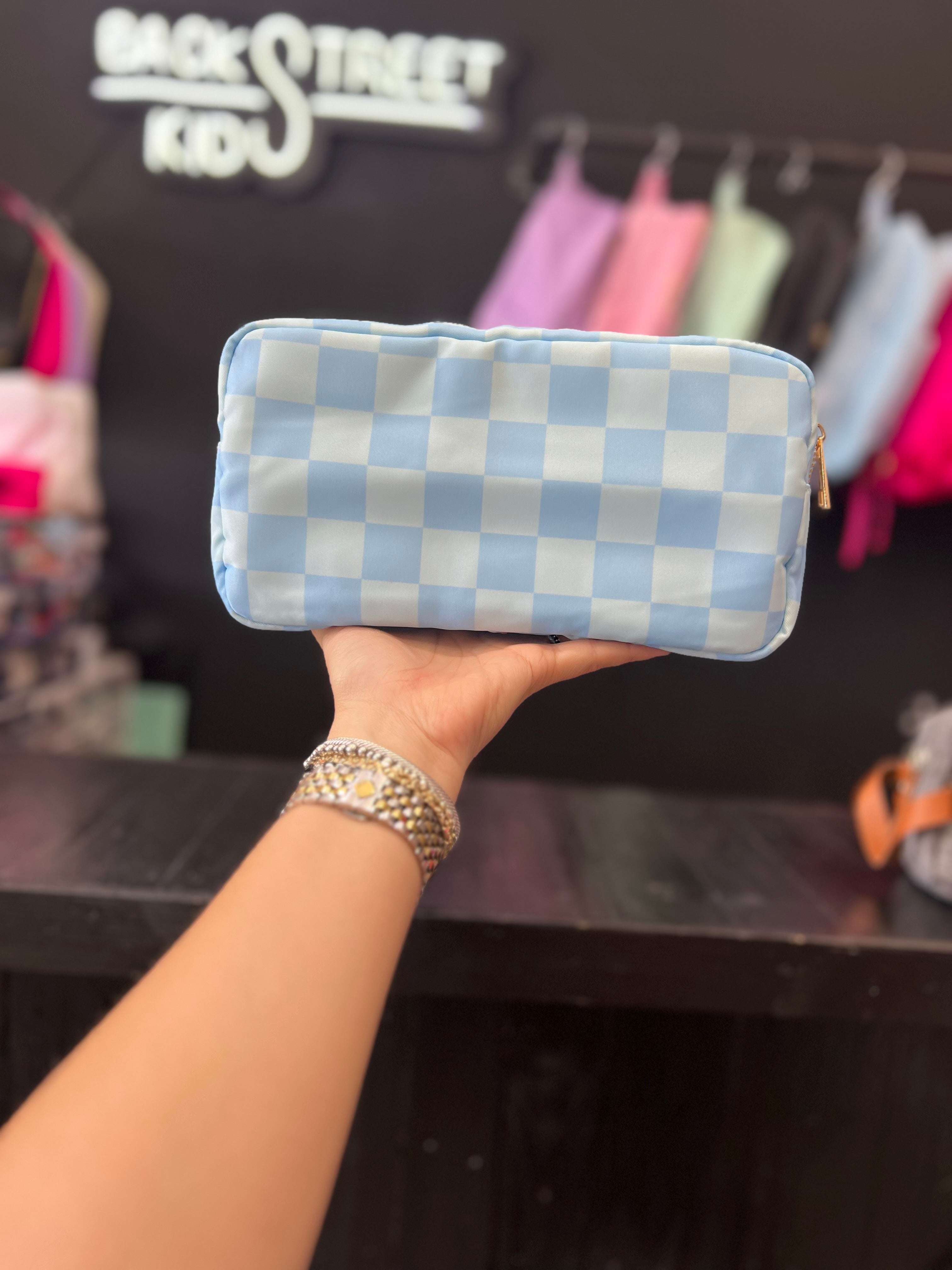 Medium Baby Blue Checkered – Backstreet Kustoms